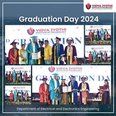 Vidya Jyothi Institute Of Technology On Linkedin Graduationday Eee