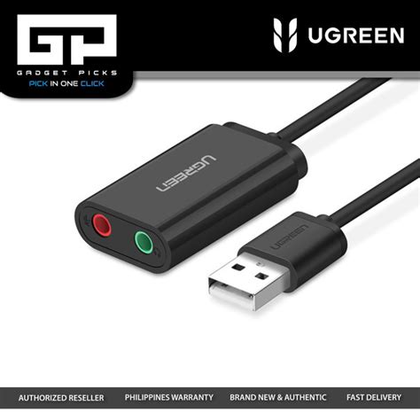UGREEN USB to 3.5mm Headphone Dual Line, Audio Adapter, US205 | Lazada PH