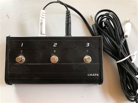 Crate 3 Button Footswitch W Cords Reverb