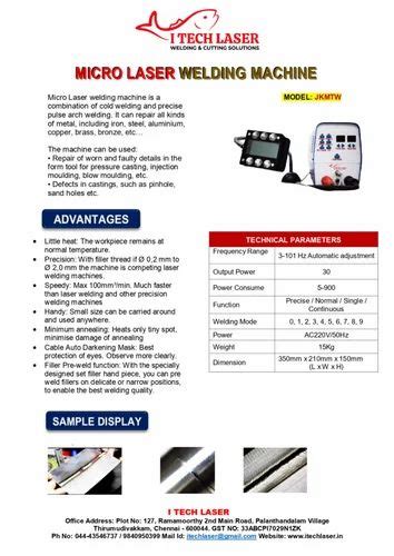 Micro Laser Welding Machine At ₹ 200000piece लेजर वेल्डिंग मशीन In Chennai Id 2852788918333