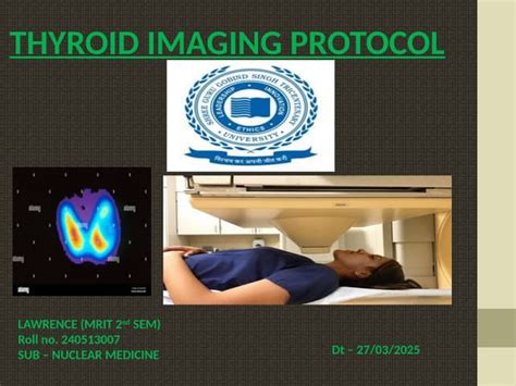 Thyroid Imaging In Nuclear Medicine Pptx