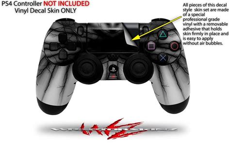 Sony Ps4 Controller Skins Lightning Black Wraptorskinz