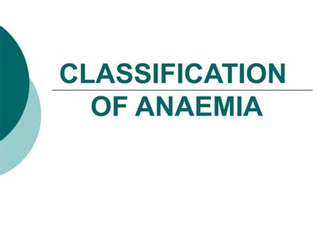 Types Of Anemia Pptx