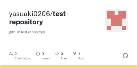 Github Yasuaki0206test Repository Github Test Repository