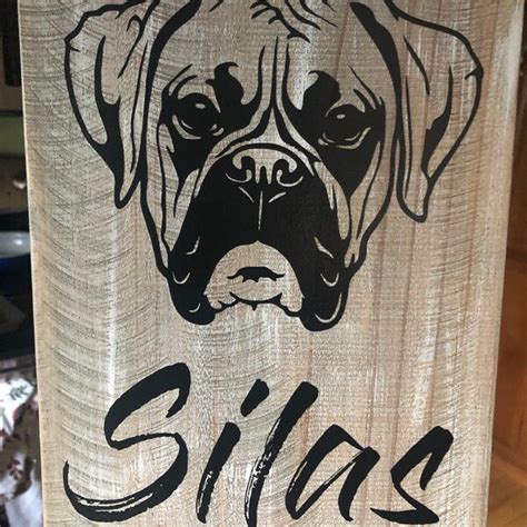 Boxer Dog Svg Dog Breed Boxer Dad Cute Animal Face Head Peeking