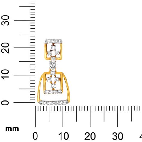 Cubical Array Diamond Drop Earrings