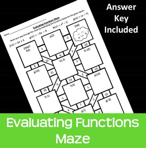 Evaluating Function Notation Maze By Math With Medori Tpt