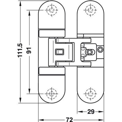 Hafele Startec H7 Concealed Door Hinge In Different Finishes 3d
