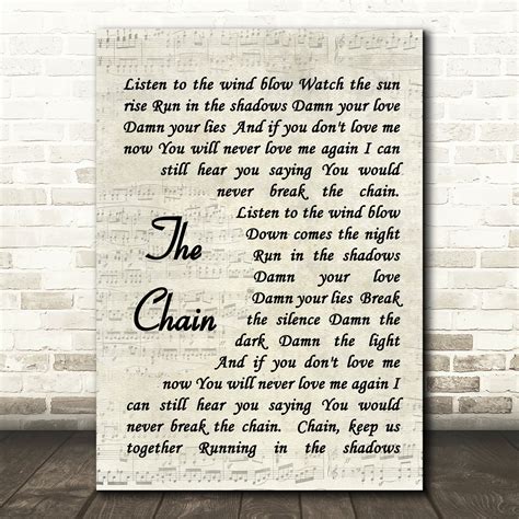 The Broken Chain Poem Print