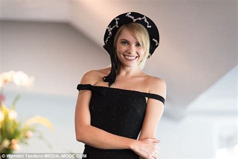 Erin Holland Stuns In Leather At Championships Race Day Daily Mail Online