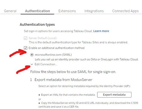 Tableau Server Saml Configuration