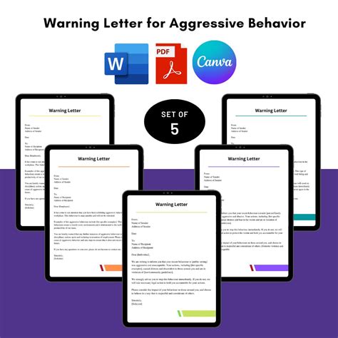 Warning Letter For Aggressive Behavior Sample With Examples