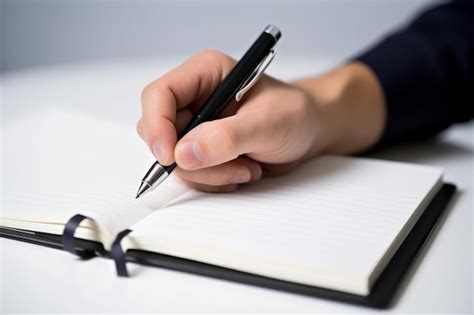 Premium AI Image Handwriting In A Notebook