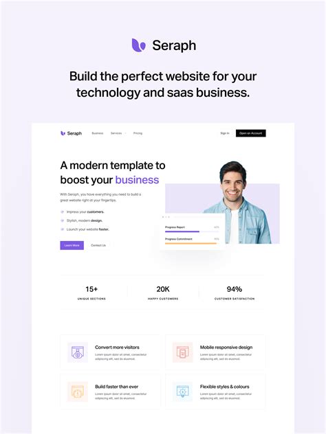 Seraph Saas Html Responsive Website Template