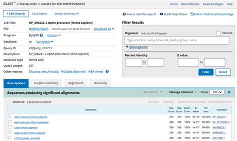 Exercise — Introduction To Blast Using Human Leptin 001 Documentation