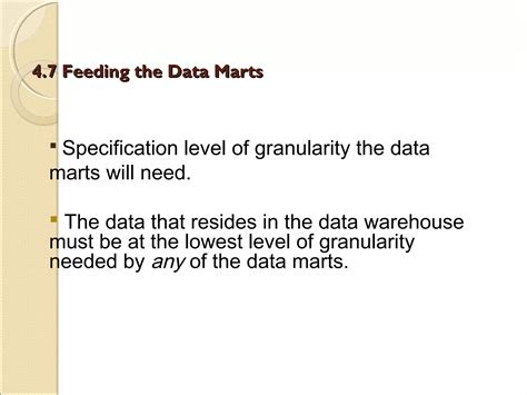 Lecture 04 Granularity In The Data Warehouse Ppt