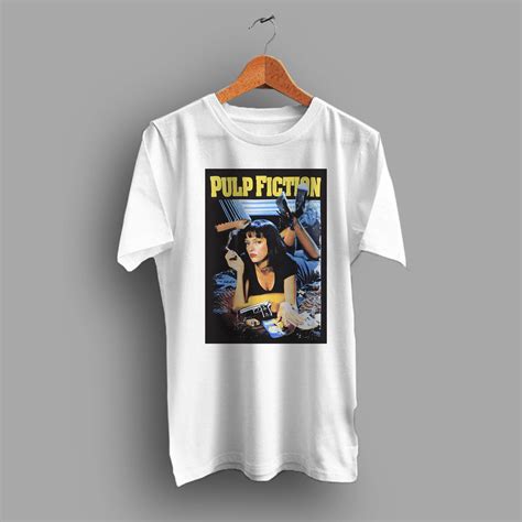 Mia Wallace Character Pulp Fiction 90s Movie T Shirt By HotVero