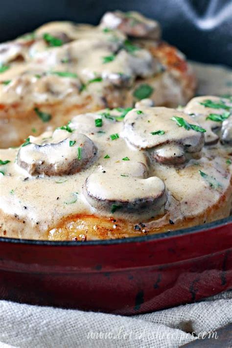 Pork Chops With Creamy Mushroom Gravy Mushroom Gravy Pork Chops