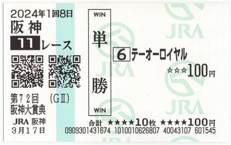 Yahooオークション 2024年 阪神大賞典 テーオーロイヤル 現地購入単