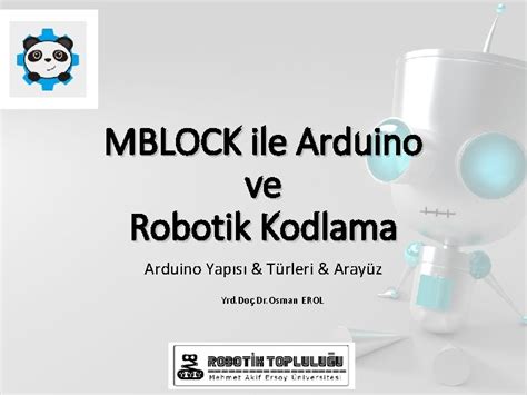 MBLOCK Ile Arduino Ve Robotik Kodlama Arduino Yaps