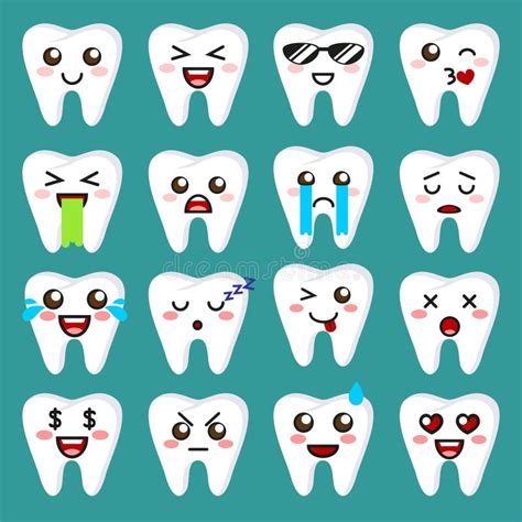 Sistema De Emoticons Lindos Iconos De Emoji Y De La Sonrisa En El Fondo