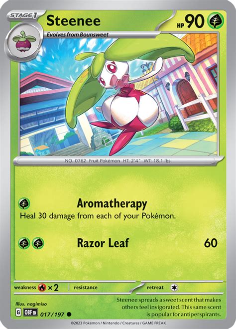 Steenee Obsidian Flames 17 Bulbapedia The Community Driven Pokémon