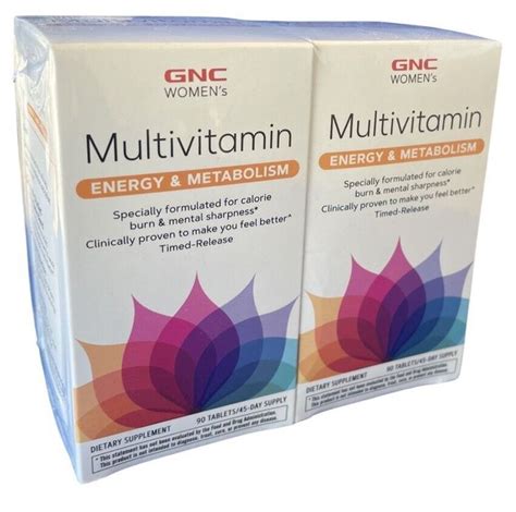 Gnc Womens Energy And Metabolism Multivitamin 180 Tablets Ebay