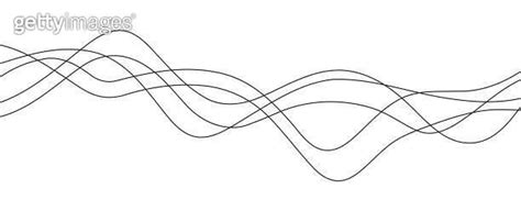 Line Curve Waves Flow Pattern Vector Element Design Or Abstract Dynamic
