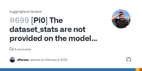 [pi0] The Dataset Stats Are Not Provided On The Model Weights · Issue