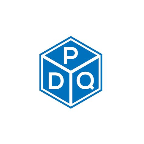 Pdq Letter Logo Design On Black Background Pdq Creative Initials