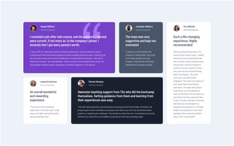 Frontend Mentor Testimonials Using Grid And Flexbox Coding Challenge Solution