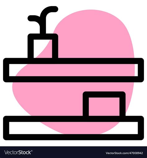 Pair Of Plain Floating Shelf Or Rack Royalty Free Vector