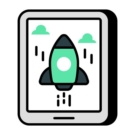 Modern Design Icon Of Mobile Launch Vector Art At Vecteezy