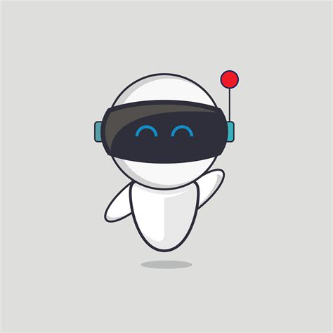 Minimal Ai Tech Robot Vector Illustration Vector Art At Vecteezy