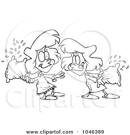 Babe And Girl Fighting Coloring Coloring Pages
