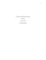 ECO 561 Week 5 Comparative And Absolute Advantage 1 Comparative And