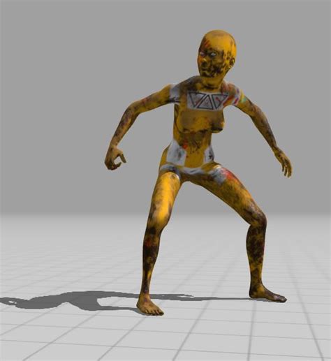 Android Tribe Girl 3d Model 9 Unknown Obj Fbx Free3d