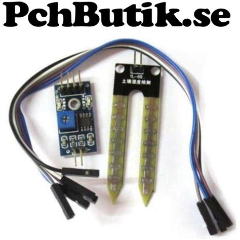 Aktiv Sensor För Jordfukt Justerbar Passar Arduino Mm Pchbutik