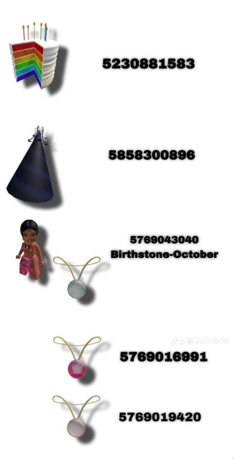 Birthday Item Codes Mistyping 2olivaria