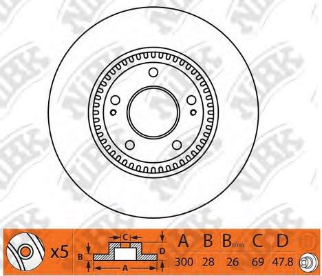 517123K110,KIA 517123K110 Brake Disc for KIA