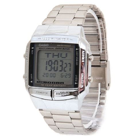 Casio Data Bank นาฬิกาข้อมือผู้ชาย สายแสตนเลส รุ่น Db 360 1adf สีเงิน Shopee Thailand