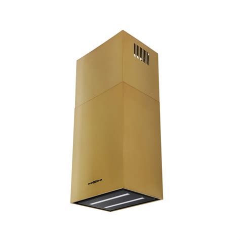 Frihängande Rektangulär Köksfläkt 40cm Guldmässingswedluxurytornet