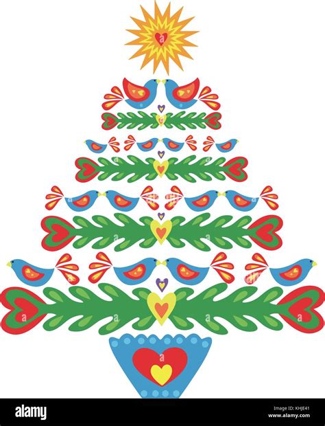Christmas Tree Illustration Stock Vector Image And Art Alamy