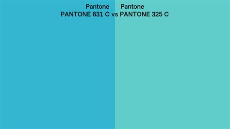 Pantone 631 C Vs Pantone 325 C Side By Side Comparison