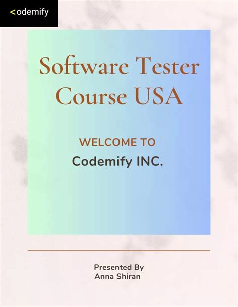 Ppt Unlocking The Potential Of Software Testing A Deep Dive Into The Software Tester Course In