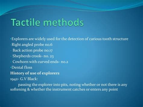 Contemporary Methods Of Caries Detection Pptx