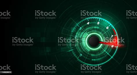 빠른 속도계 자동차와 속도 모션 배경 경주 속도 배경입니다 녹색에 대한 스톡 벡터 아트 및 기타 이미지 녹색 속도계 0명