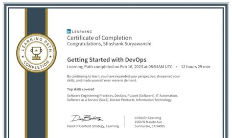 Shashank Suryawanshi On Linkedin Devops