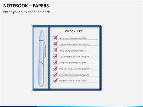 Notebook Papers PowerPoint And Google Slides Template PPT Slides