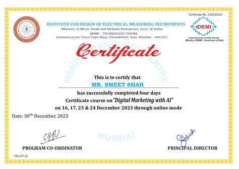 Smeet Shah On Linkedin Government Certified Digital Marketing With Ai